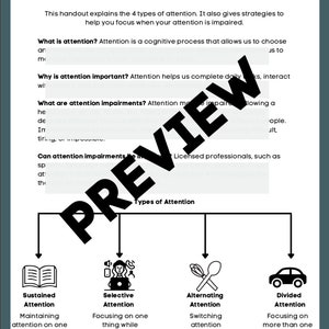 Neuroplasticity, Attention, Memory Patient Handouts & Strategies: SLP ...