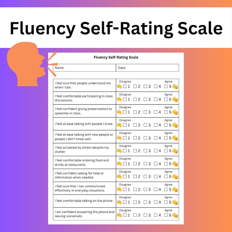 Fluency Self-rating Scale - Stuttering Cluttering Fluency Evaluation ...