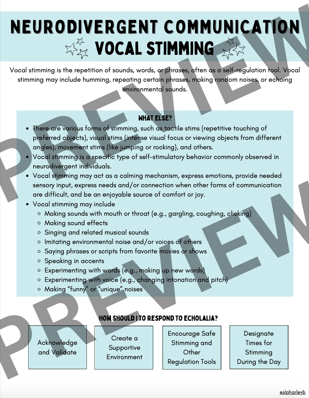 Neurodiverse Communication | Speech Patterns Handouts | Neuroaffirming ...