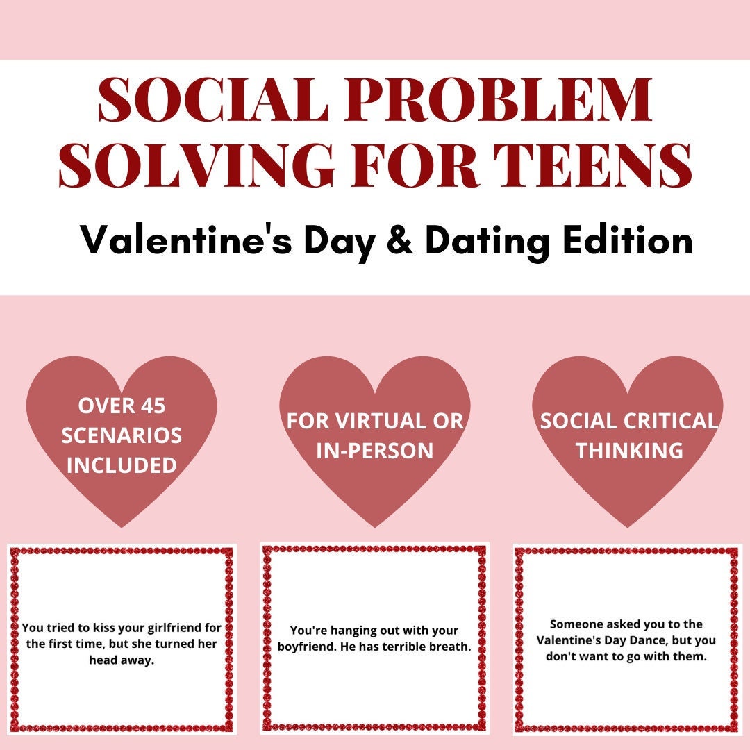Social Problem Solving for Teens: Valentine's Day and Dating Edition - Etsy