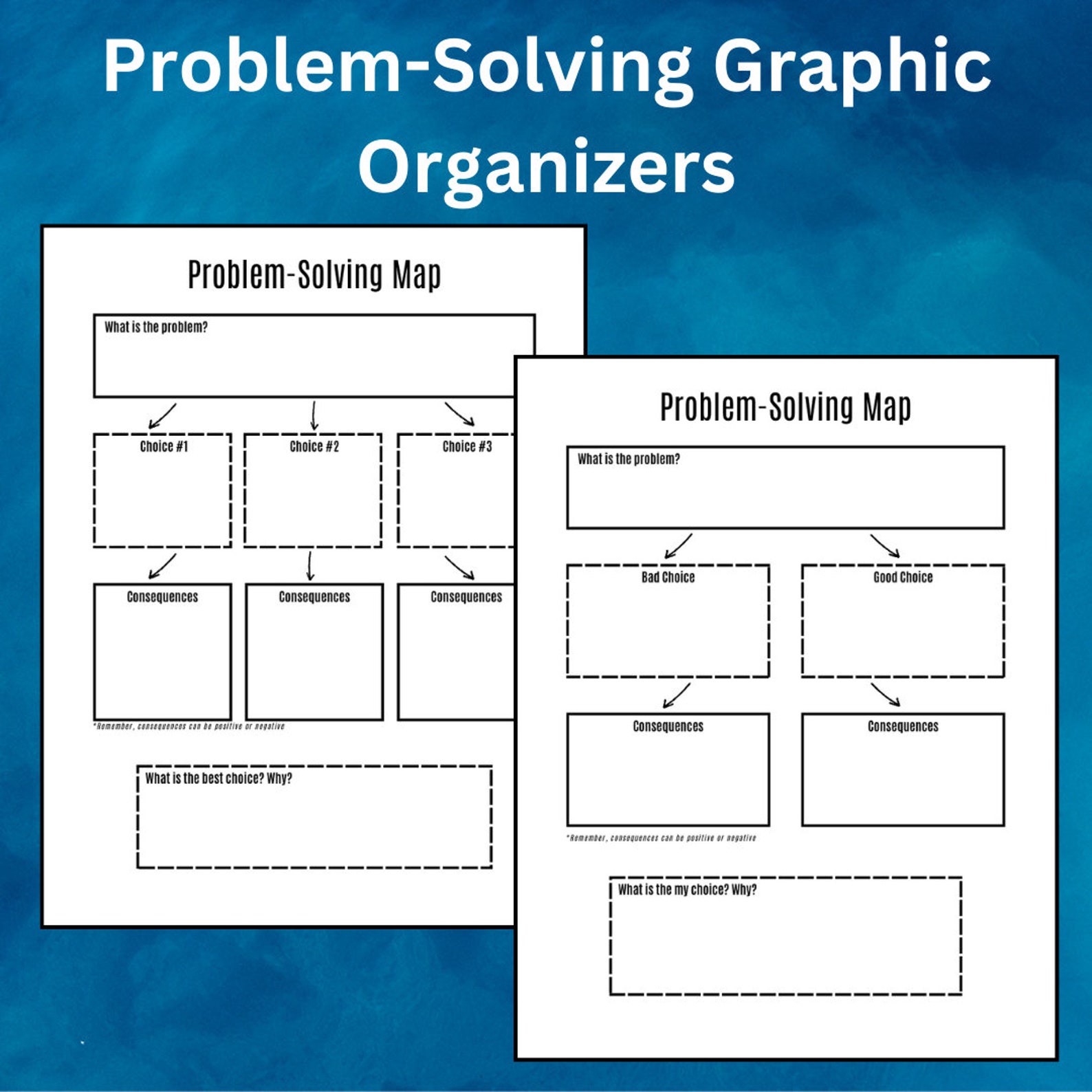 Problem Solving Graphic Organizer Map Pack - Social Skills ...