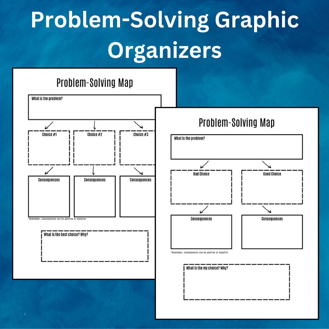 Problem Solving Graphic Organizer Map Pack - Social Skills ...