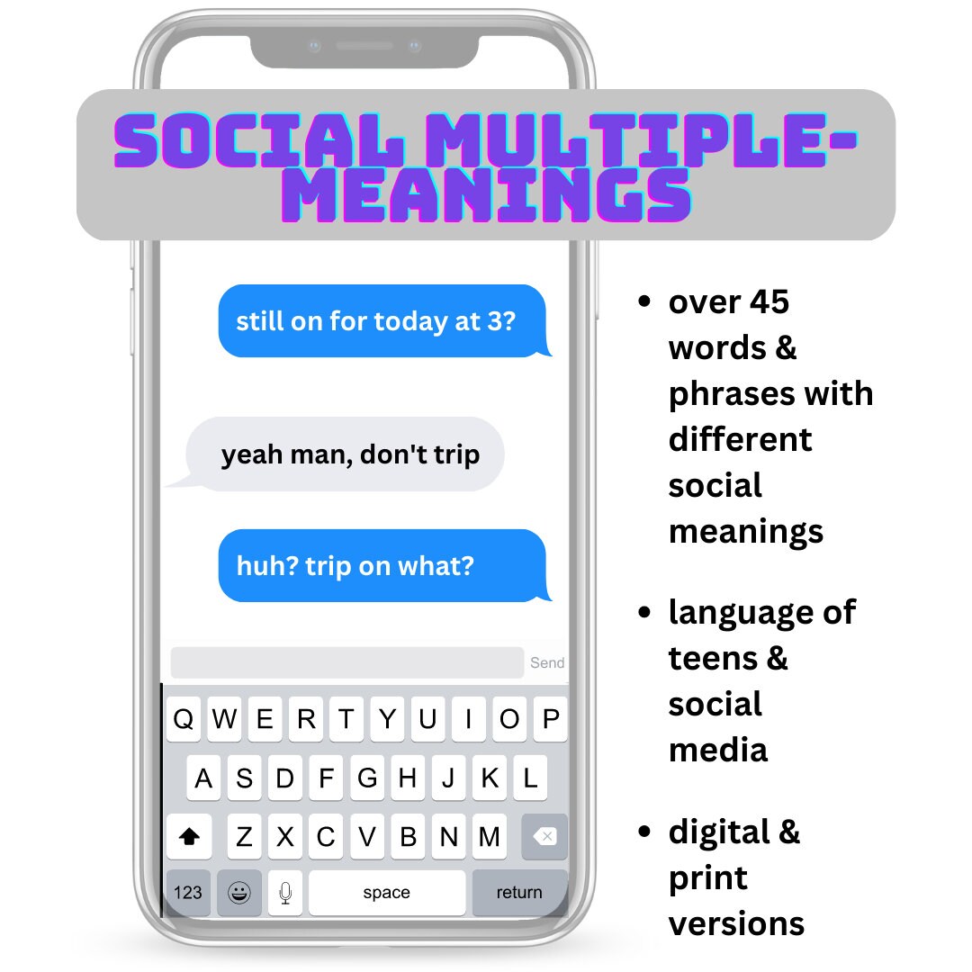Multiple-meaning Words Phrases for Teens Social Media Pragmatic ...