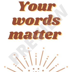 Classroom Speech Therapy Wall Art Inspirational / Set of 4 / Speech ...