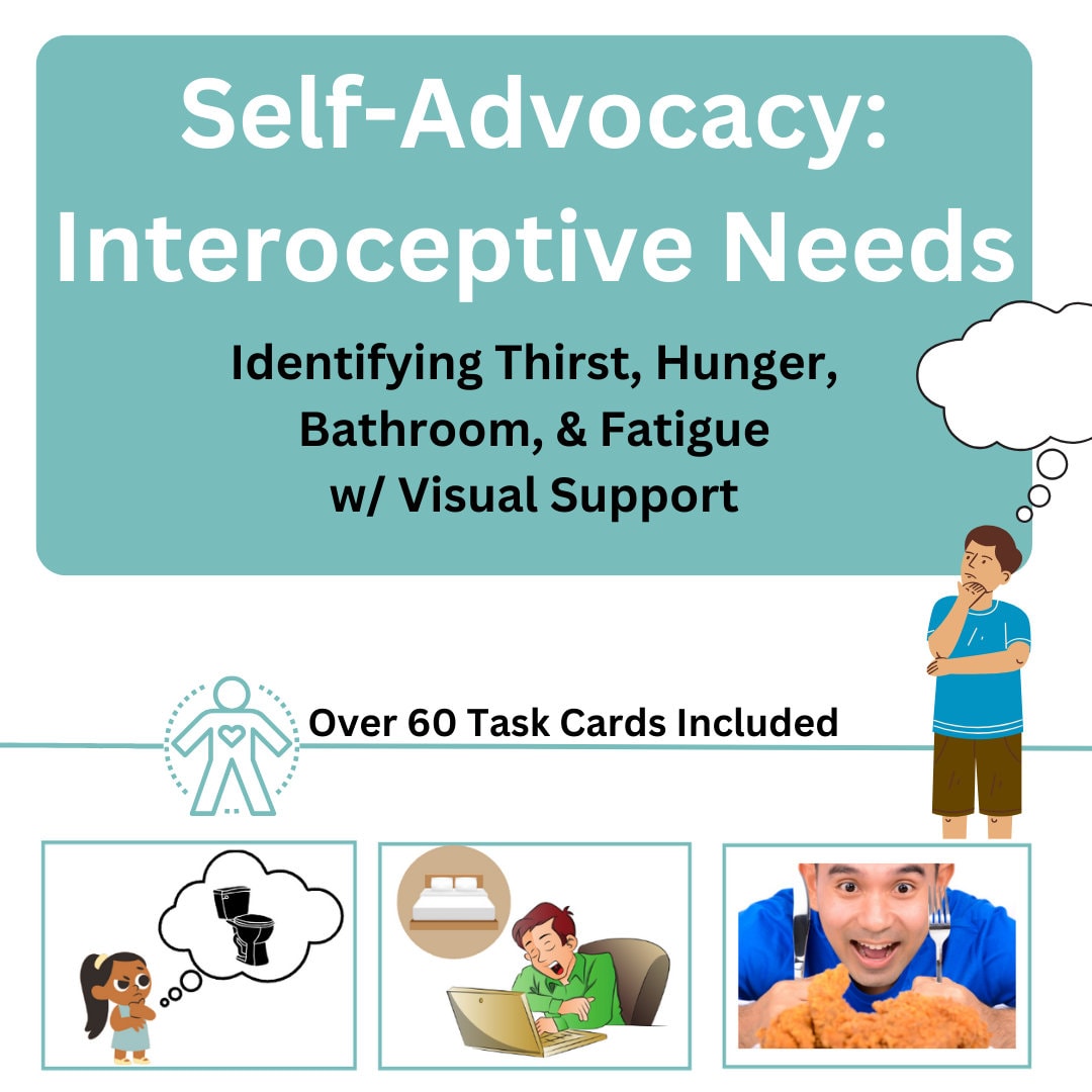 Interoceptive Self-advocacy - Need Bathroom, Drink, Eat, Rest - ASD ...