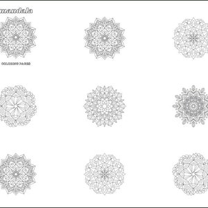 Mandala Coloring Pages Volume 1 Printable - Etsy