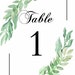 Printable Table Numbers (5x7) - 30 Pdf Pages - Etsy