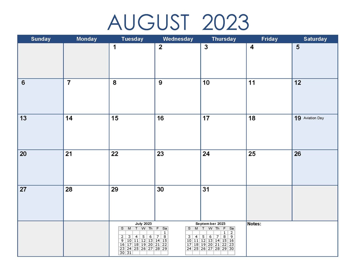 2023 Simple Monthly Calendar - 12 Pages - Etsy