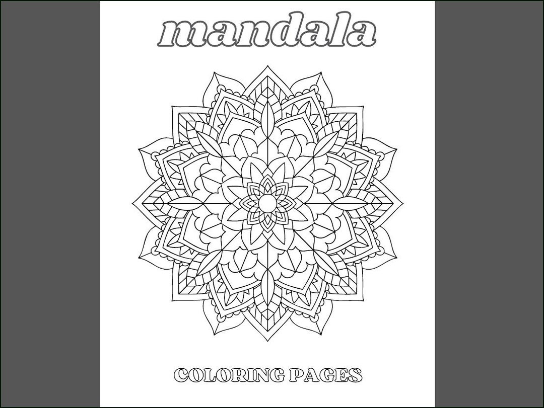 Mandala Coloring Pages Volume 1 - Printable - Etsy