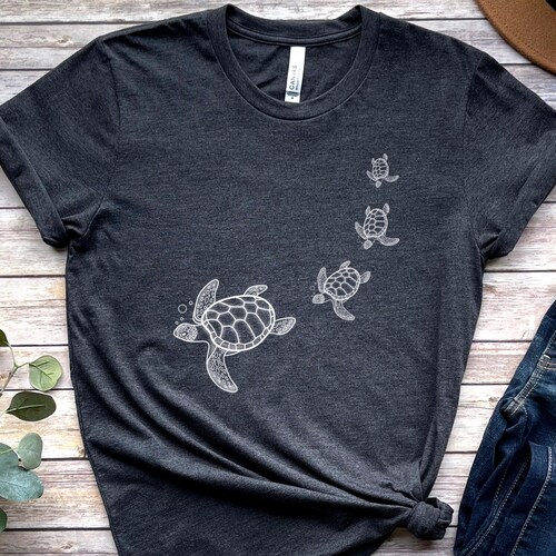 Turtles T-shirt Save the Turtles Shirt Beach Shirt Animal - Etsy