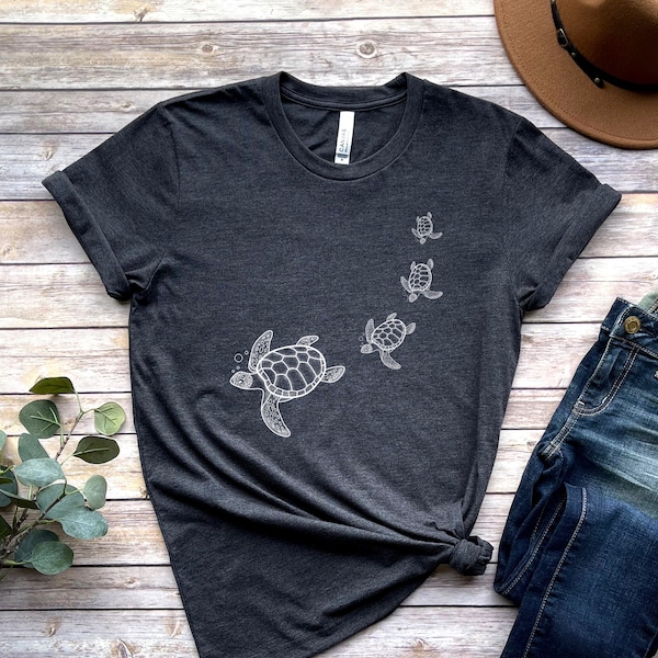 Sea Turtle Tshirt - Etsy