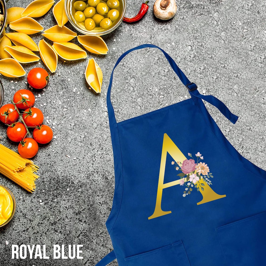 Personalized Apron, Custom Letter Monogram Apron, Gift for Her, Gift ...
