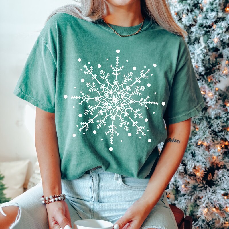 Snowflake Shirt - Etsy