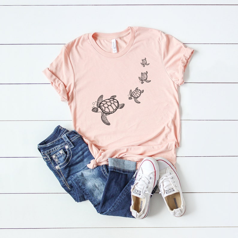 Turtles T-shirt Save the Turtles Shirt Beach Shirt Animal - Etsy