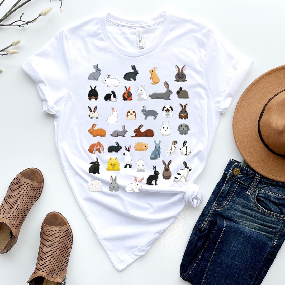 Type of Rabbits T-shirt, Easter Bunny Shirt, Funny Rabbits Shirt, Cute ...