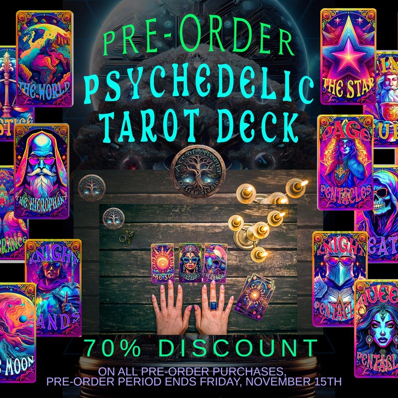 Psychedelic Tarot - Etsy