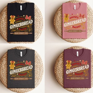 Minnie's Gingerbread Bakery Shirt, Disney Christmas Gingerbread Shirt ...