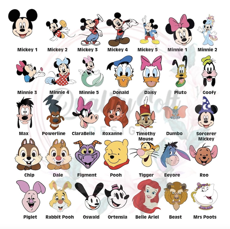 Custom Disney Family Shirts, Matching Characters for 2026 Trip ...
