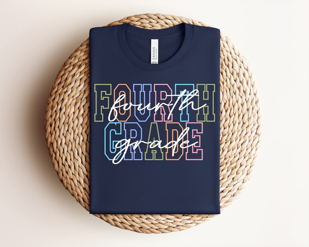 Fourth Grade Teacher T-shirt: Elementary School Teaching Tee - Etsy