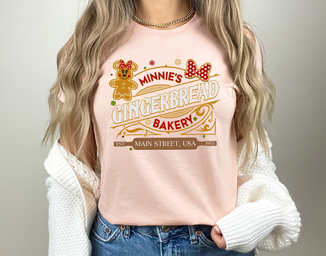 Minnie's Gingerbread Bakery Shirt, Disney Christmas Gingerbread Shirt ...