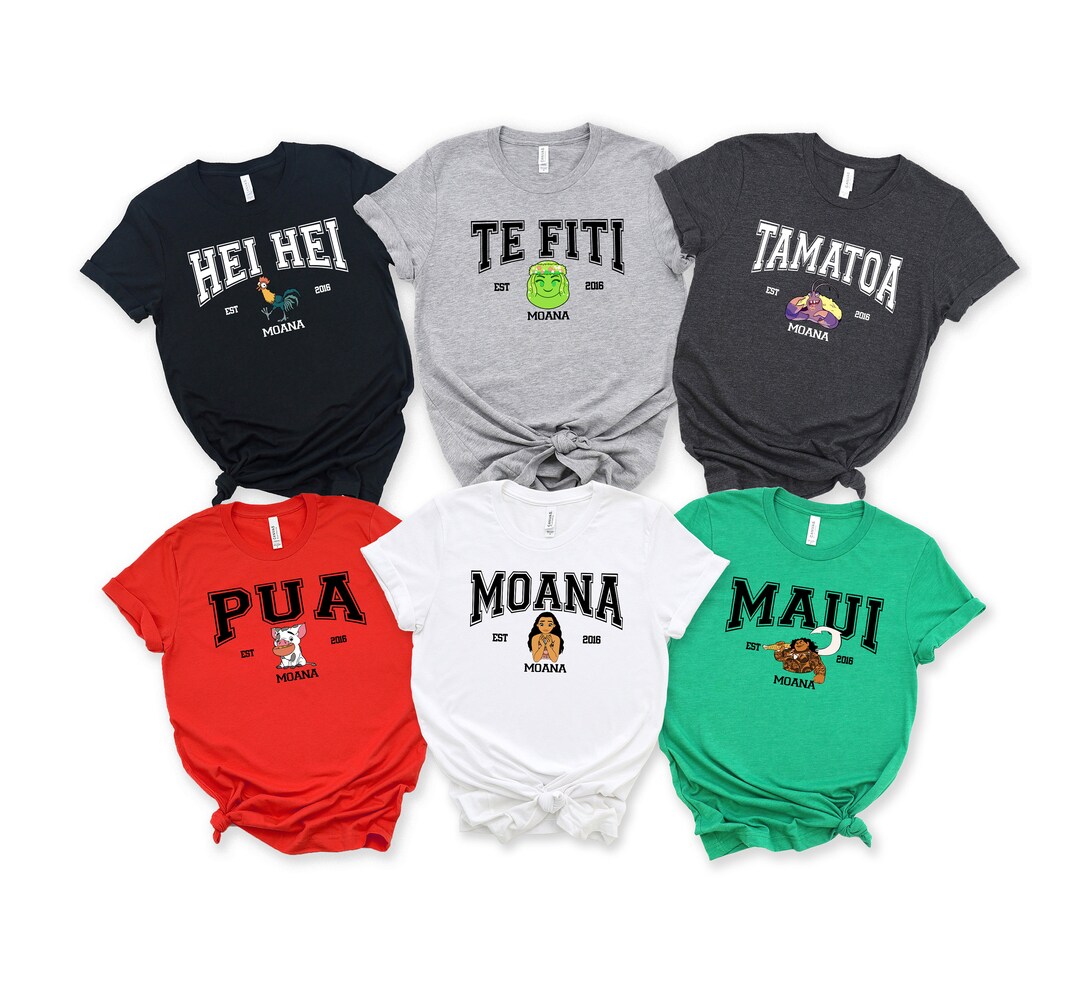 Vintage Disney Moana Characters Squad Group Custom Sweatshirt ...