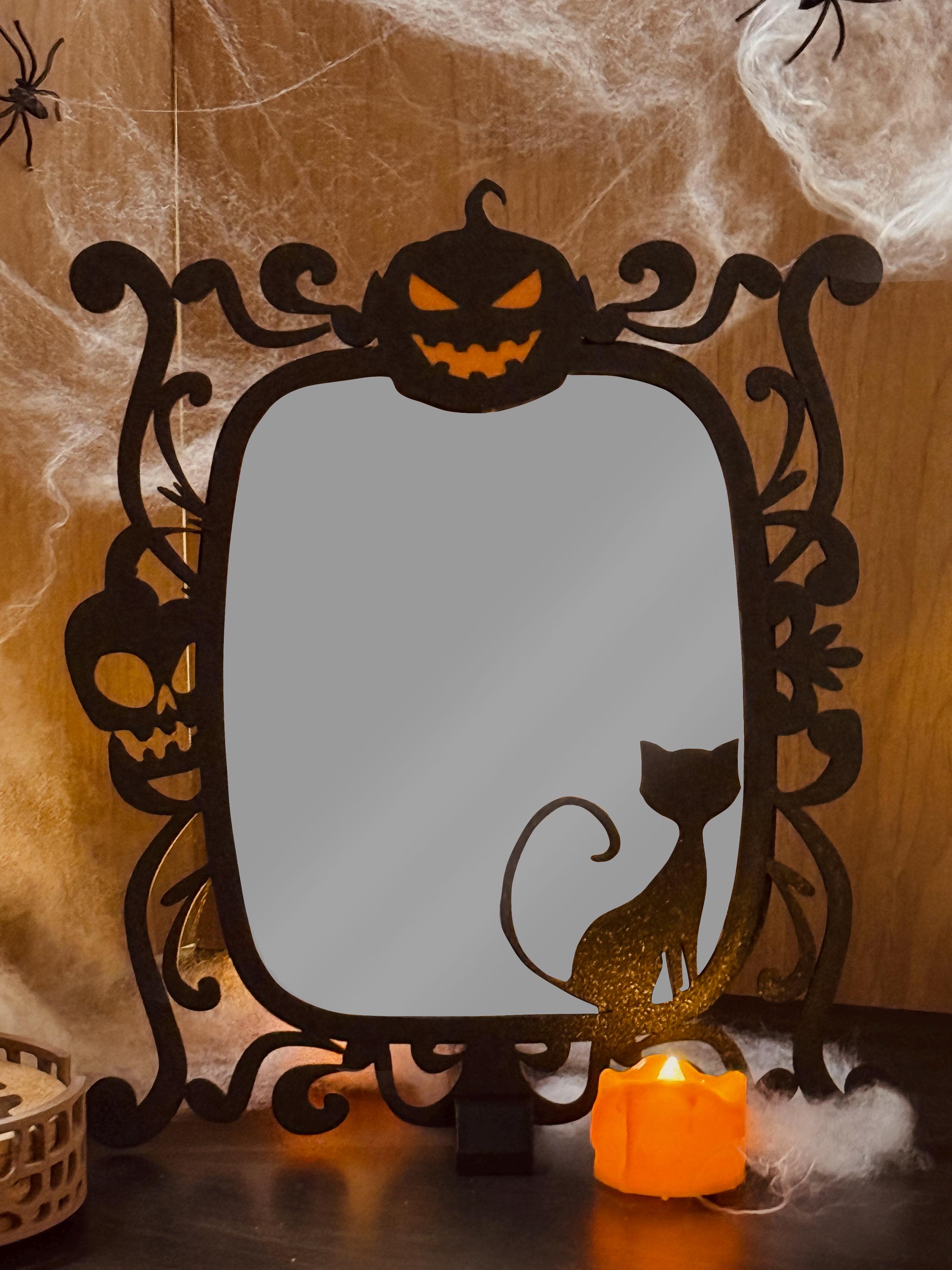 Halloween Mirror With 3D Printed Frame - Etsy