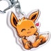 Eeveelution Eevee Acrylic Charm Keychain Double-sided Glittery Sparkle ...