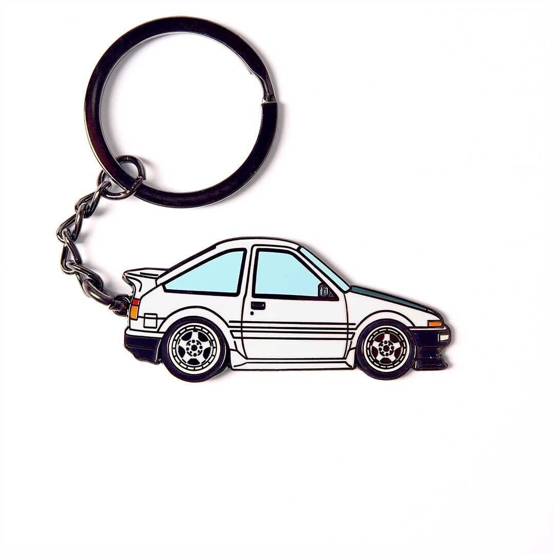 AE86 Collection Metal Enamel Keychain Drift King Keiichi Tsuchiya ...