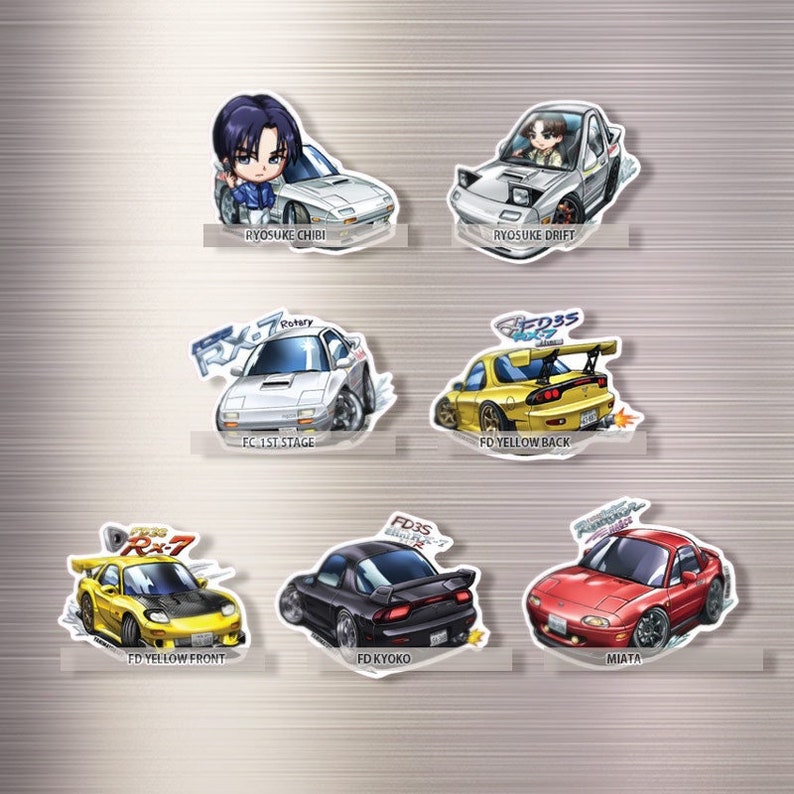 Initial D Magnets AE86 Trueno RX7 NSX Civic STI R32 R33 R34 - Etsy