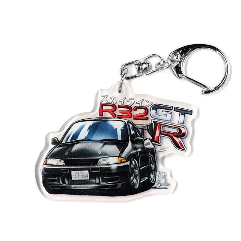 Initial D Skyline GT-R GTR R32 Black Charm Keychain - Etsy