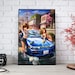 Initial D Impact Blue - Mako and Sayuki Sil80 Car Wash Manga Car Poster ...
