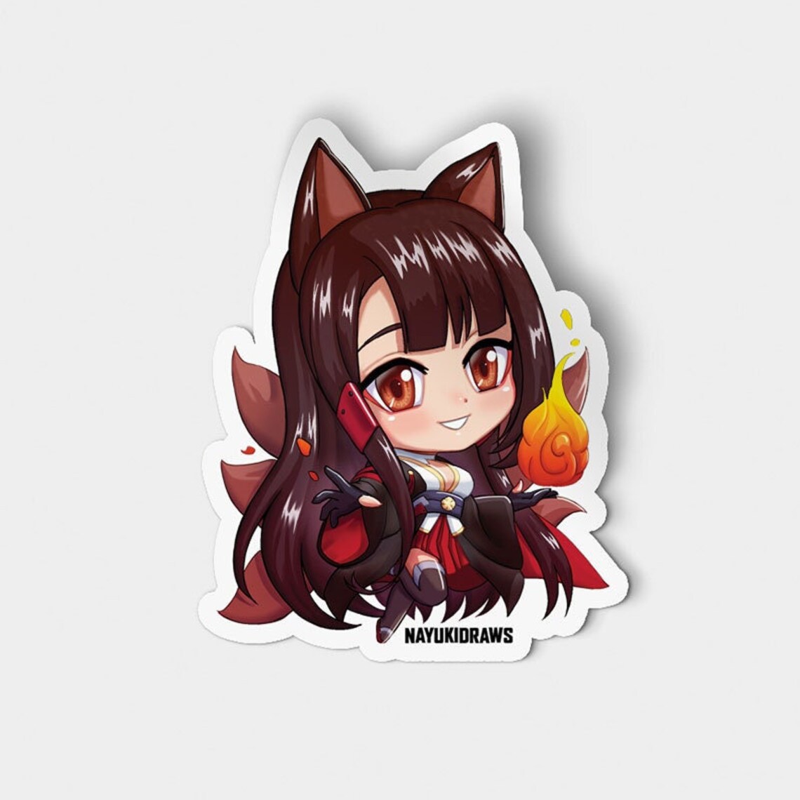 Azur Lane Cute Vinyl Sticker Fanart Anime Akagi Atago Belfast | Etsy