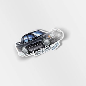 Initial D Papa Benz W201 190E E-class Eclass Black and Silver 2nd Stage ...