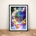 Eeveelution Eevee Dreaming in the Night Sky Motivational Inspirational ...
