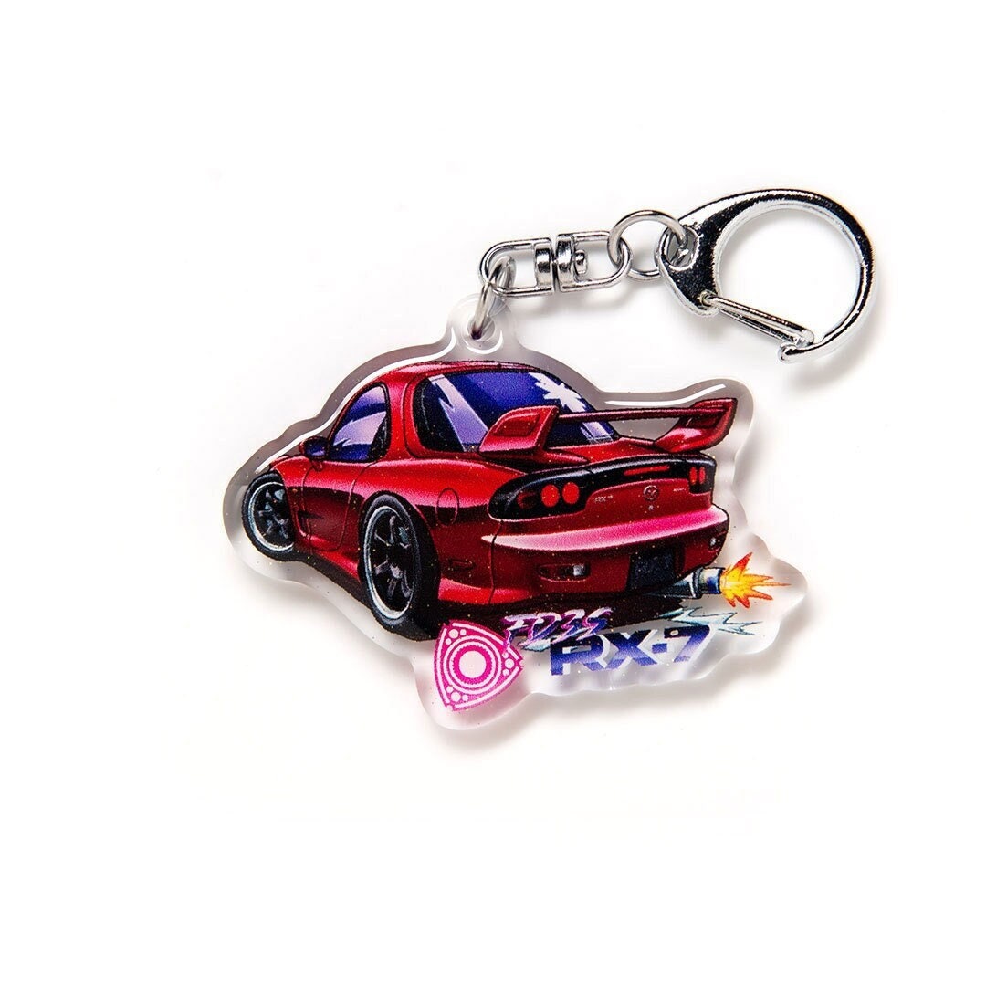 RX7 RX-7 FD3S FD Oem Volk Rays Racing Rim Red Rear Acrylic Charm ...