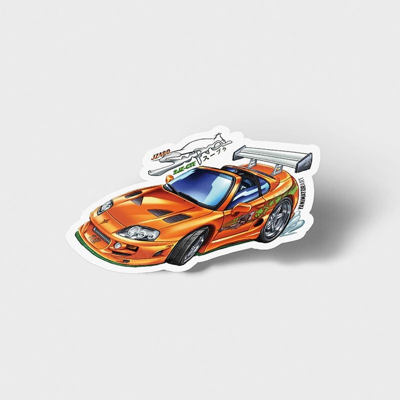 Fast and the Furious Fnf 1 Movie Vinyl Stickers Supra S14 240sx RX7 ...