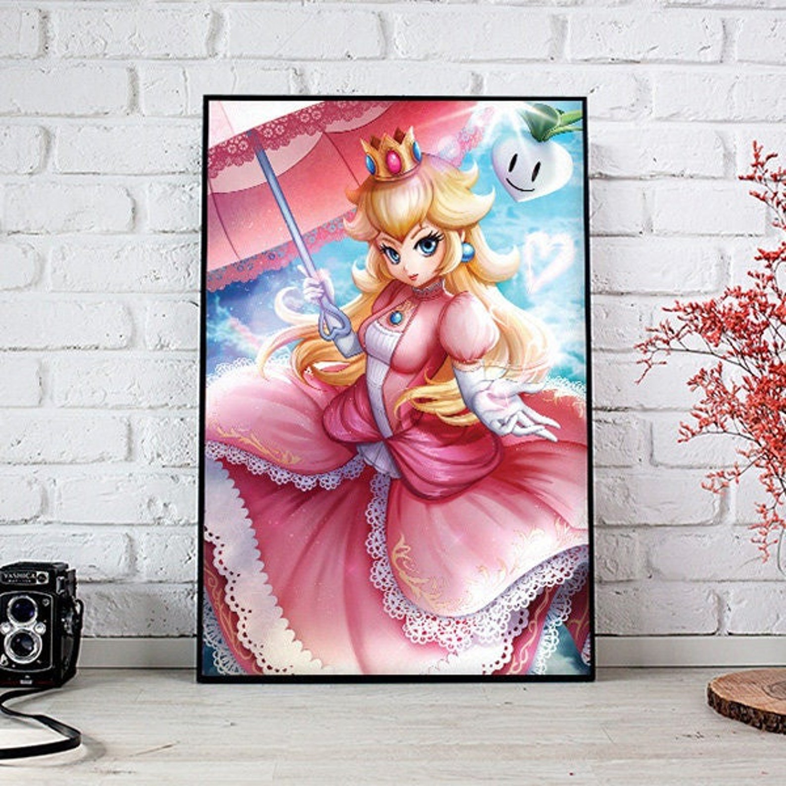 Princess Peach Poster Print Super Smash Bro Gaming Art Gamer | Etsy