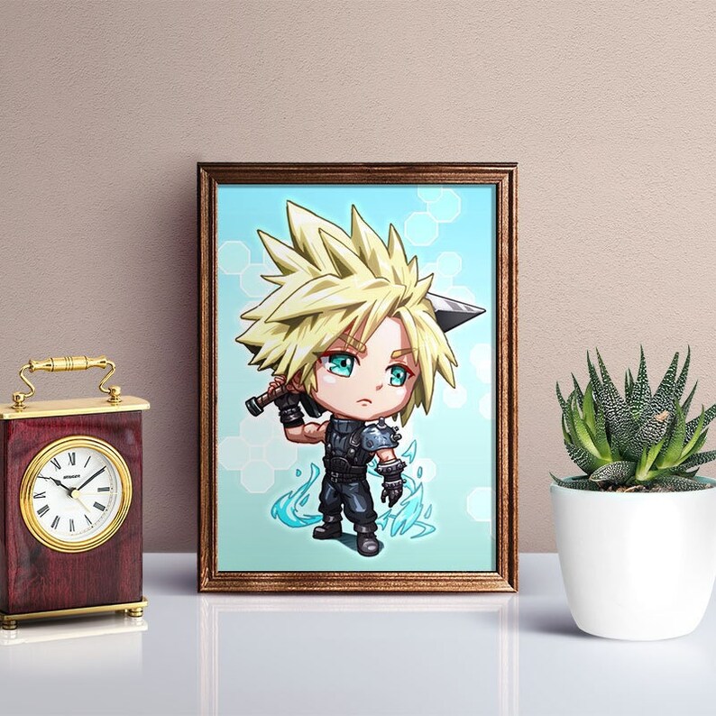 FF7 Remake Cute Chibi Character Mini Prints Master Listing | Etsy