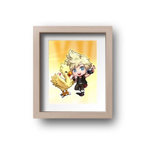 Final Fantasy 15 XV FF15 FFXV Art Print Mini Chibi Prints Gladiolus ...