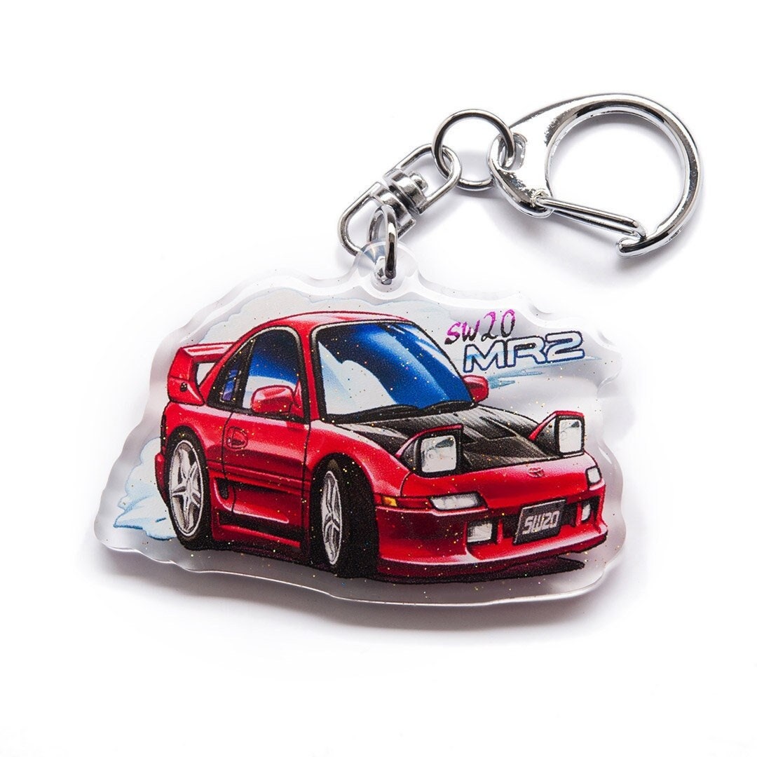 MR-2 MR2 SW20 MK2 Mark2 Gen 2 3S-GTE Red Acrylic Charm Keychain Double ...