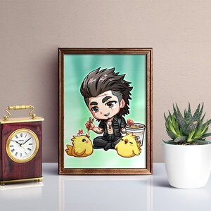 Final Fantasy 15 XV FF15 FFXV Art Print Mini Chibi Prints Gladiolus ...