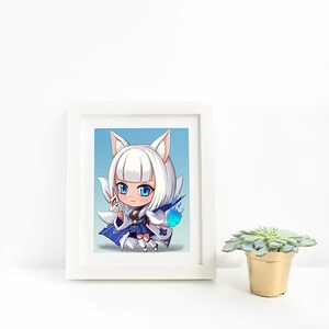 Azur Lane Art Prints Cute Chibi Akagi Atago Belfast Enterprise - Etsy