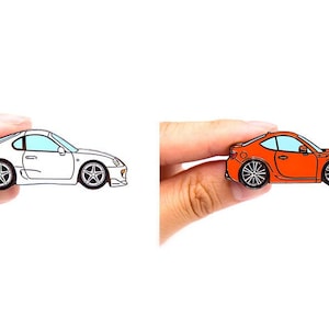 Initial D Cars Enamel Pin Tofu Shop AE86 Trueno RX7 Supra FRS GT86 EG6 ...