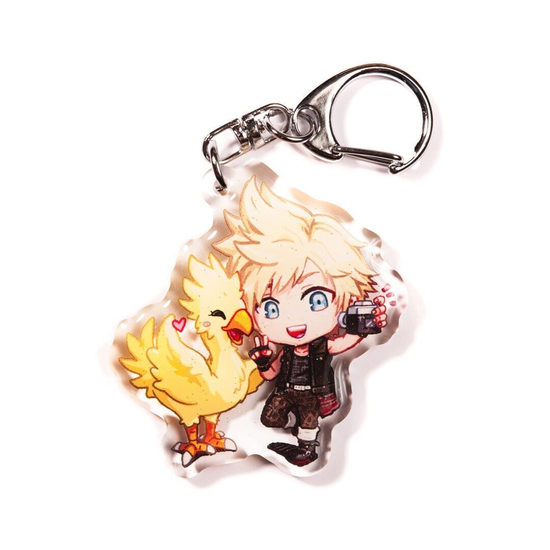 FF15 Prompto Argentum Chocobo Final Fantasy XV Acrylic Keychain Charm ...