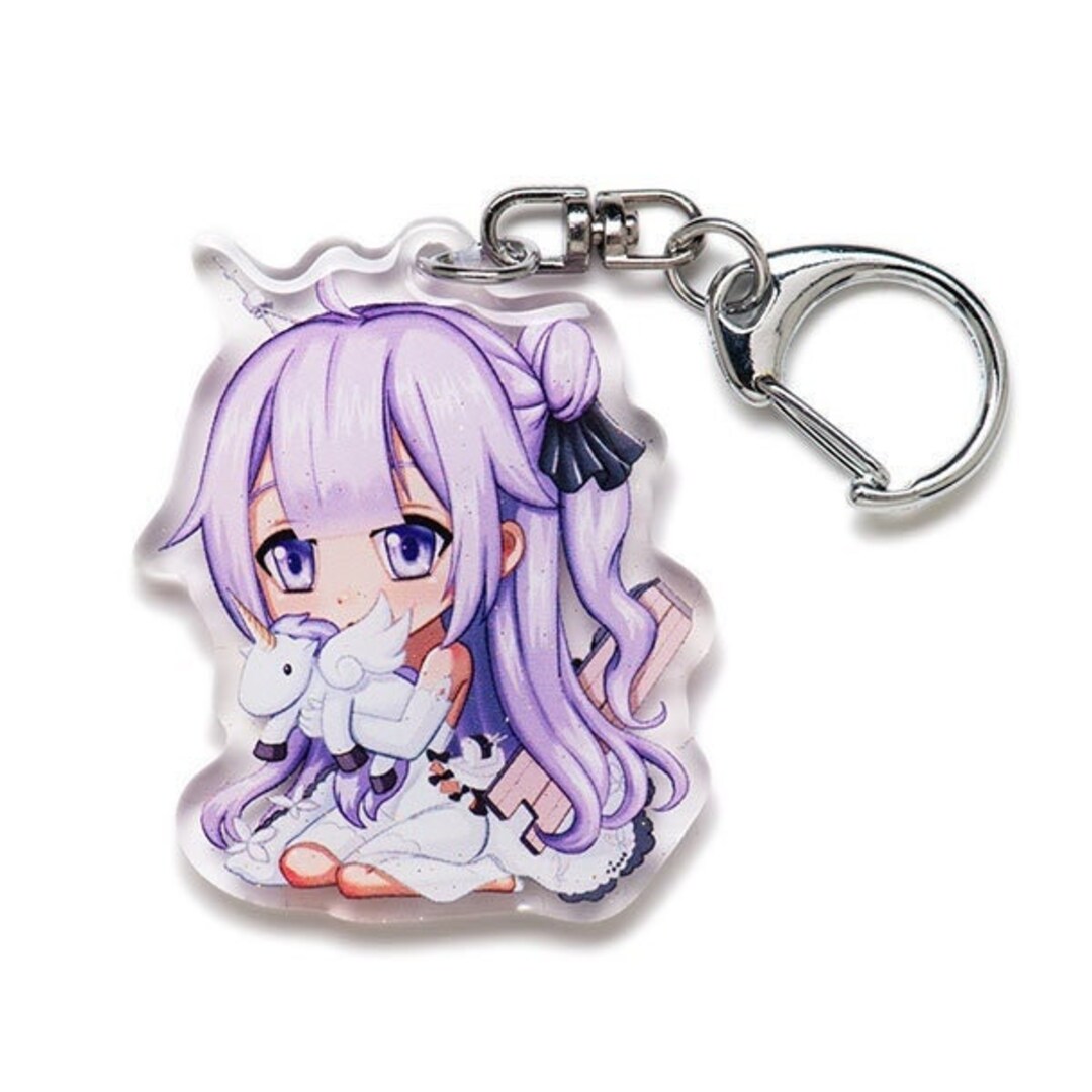 Azur Lane Acrylic Keychain Unicorn Key Chain Charm Anime Figure Mobile ...