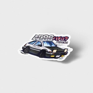 Initial D Car Vinyl Stickers 4th Stage Cars Full Set AE86 Trueno RX7 ...