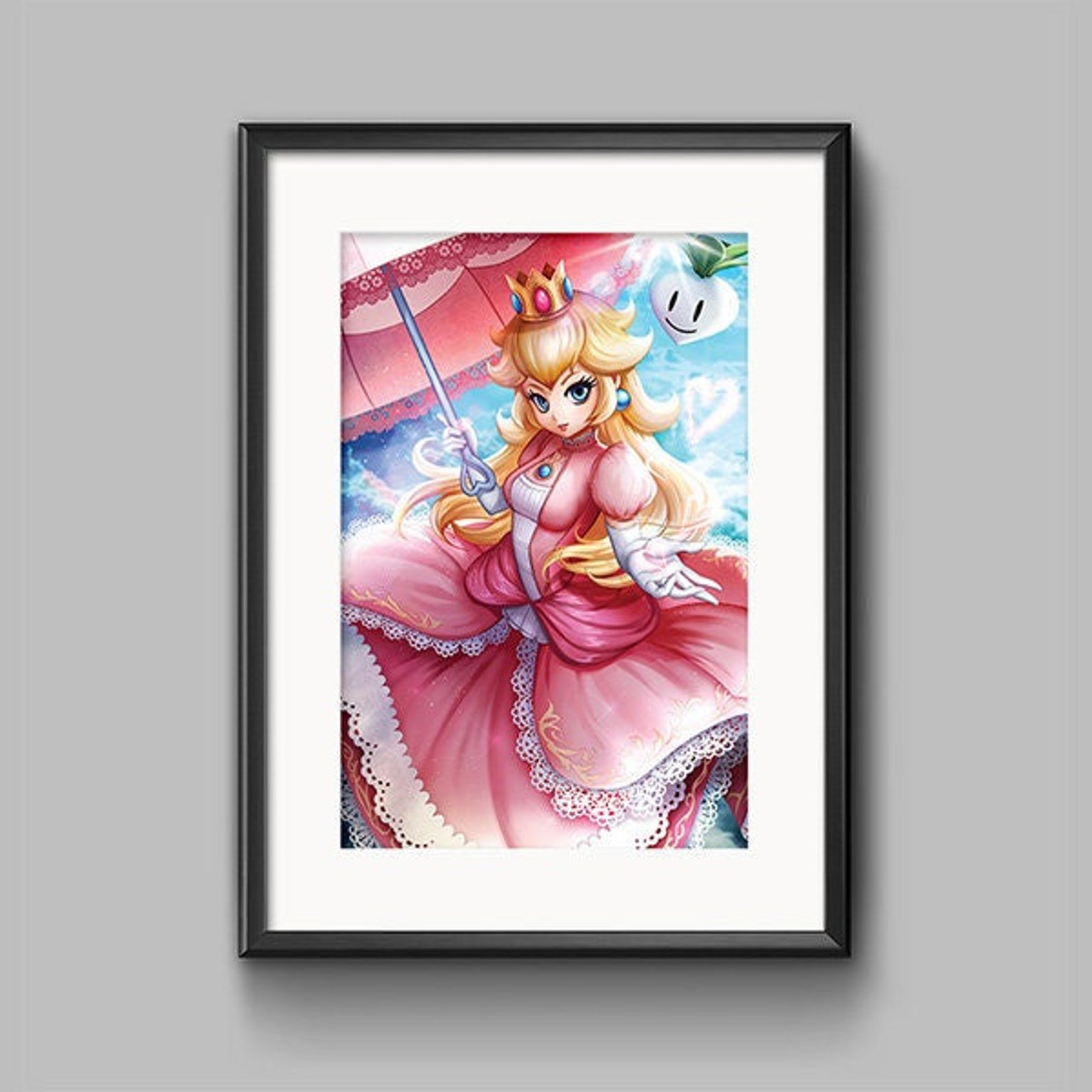 Princess Peach Poster Print Super Smash Bro Gaming Art Gamer | Etsy