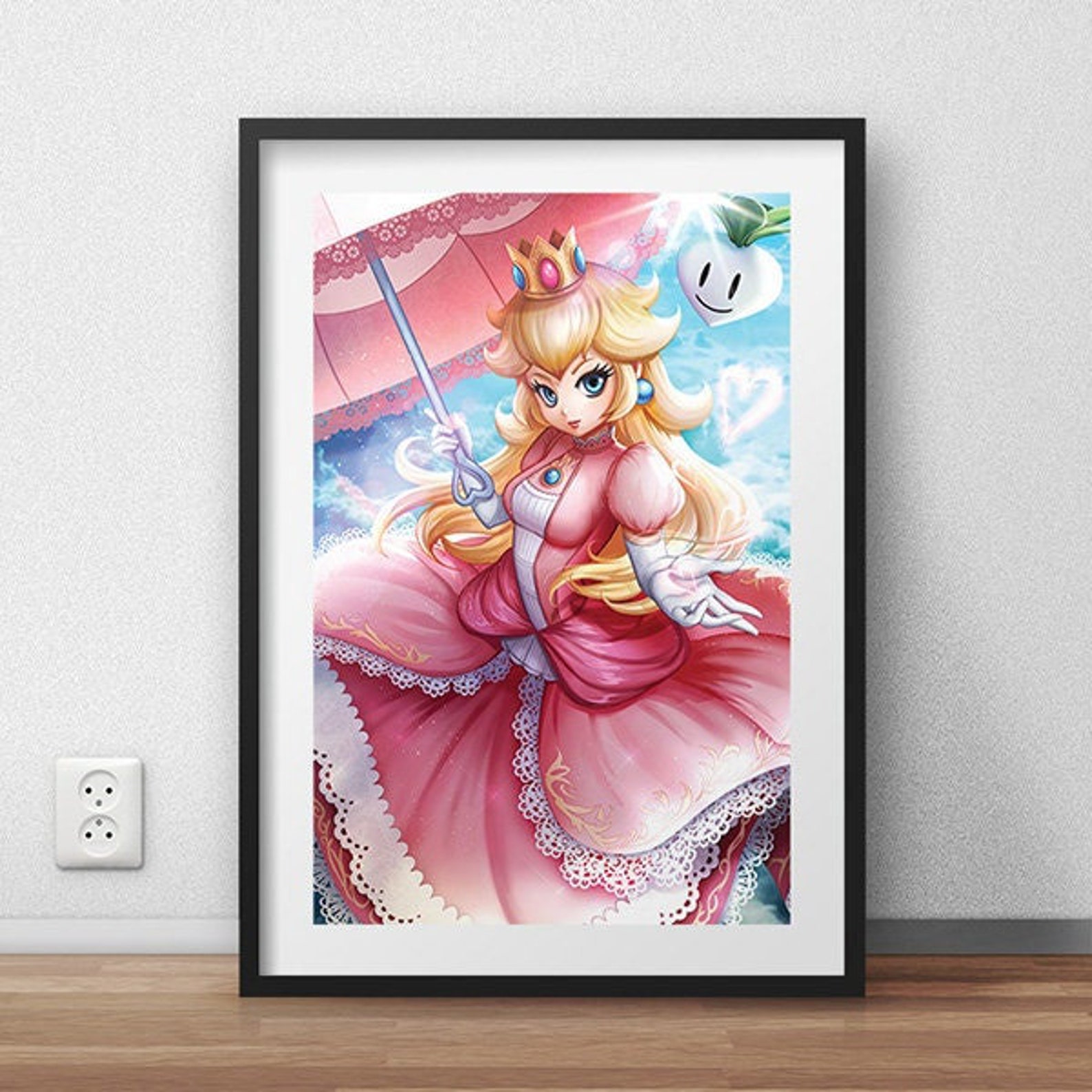 Princess Peach Poster Print Super Smash Bro Gaming Art Gamer | Etsy