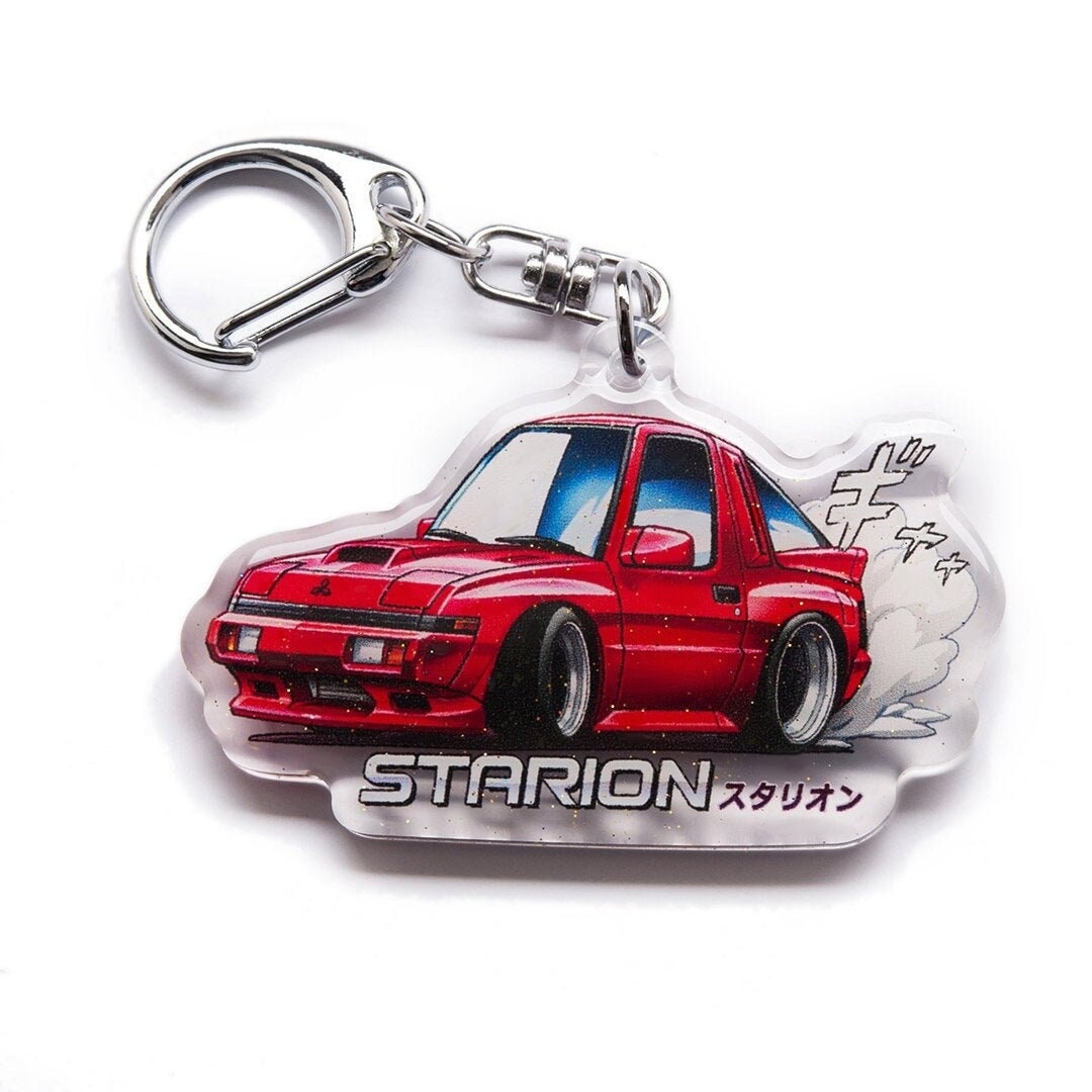 Mitsu Starion Turbo JDM Colt Conquest G63B G54B Red Acrylic Charm ...