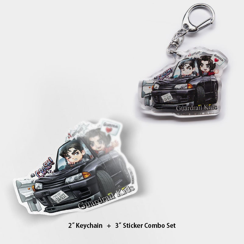 Initial D Skyline GT-R R32 Takeshi Nakazato Shingo Shoji Crash | Etsy